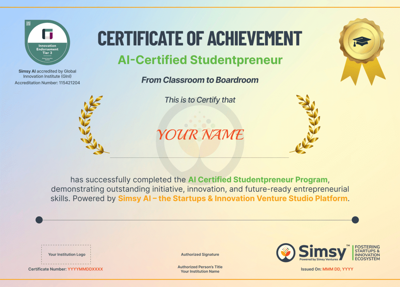 AI Certified Studentpreneur | Future-Ready Student Innovators